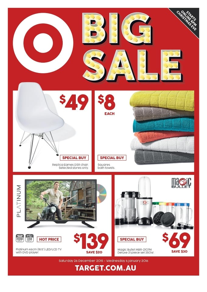 Target Big Sale Catalogue 24 - 30 Dec 2015 | Catalogue AU