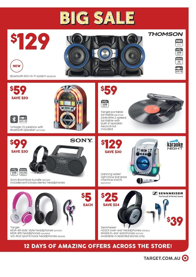 Target Christmas Party Catalogue 24 - 30 Dec 2015 | Catalogue AU