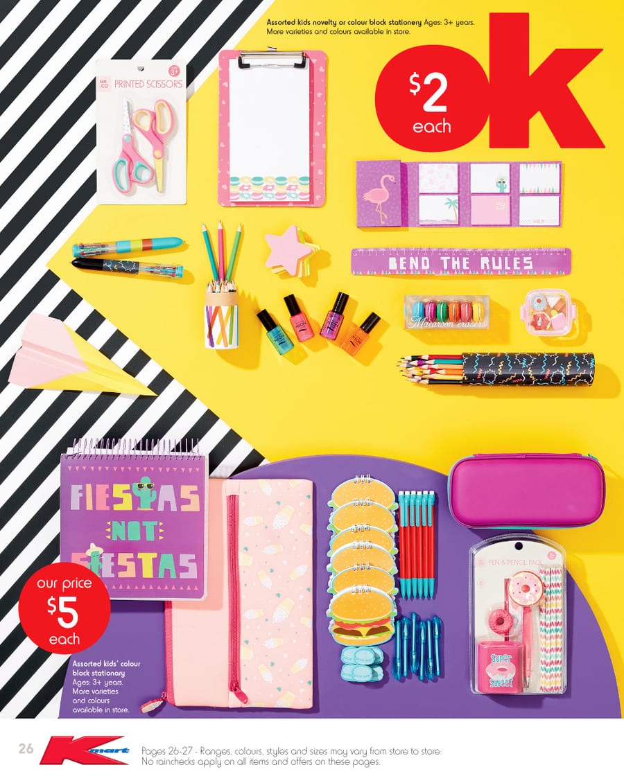 Kmart Stationery Needs Catalogue 15 - 27 Jan 2016 | Catalogue AU