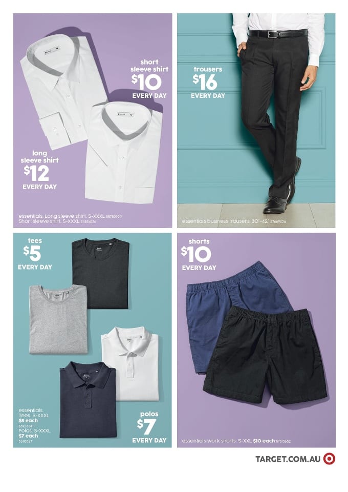 Target Men Clothing Catalogue 17 - 19 Jan 2016 | Catalogue AU