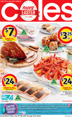 Coles Catalogue Happy Easter 23 - 29 Mar 2016 | Catalogue AU