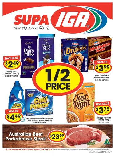 IGA Catalogue Sale 10 May 2016 | IGA Half Prices | Catalogue AU