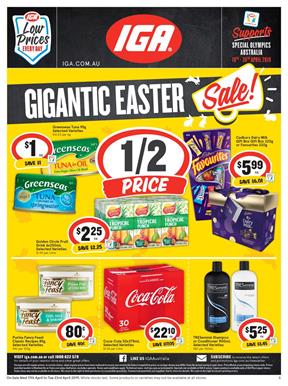 IGA Catalogue Gigantic Easter Sale 17 - 23 Apr 2019 | Catalogue AU