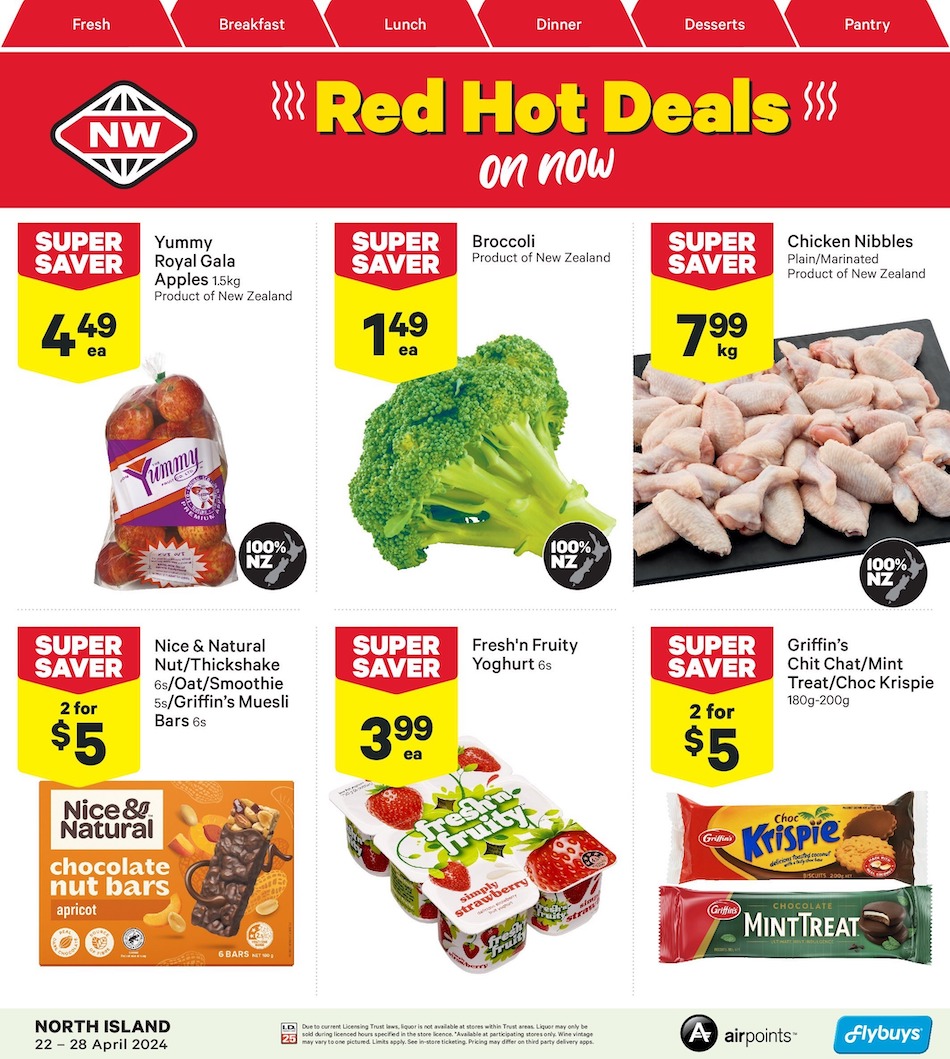 Countdown and New World Mailers 22 - 28 Apr 2024 | Catalogue AU