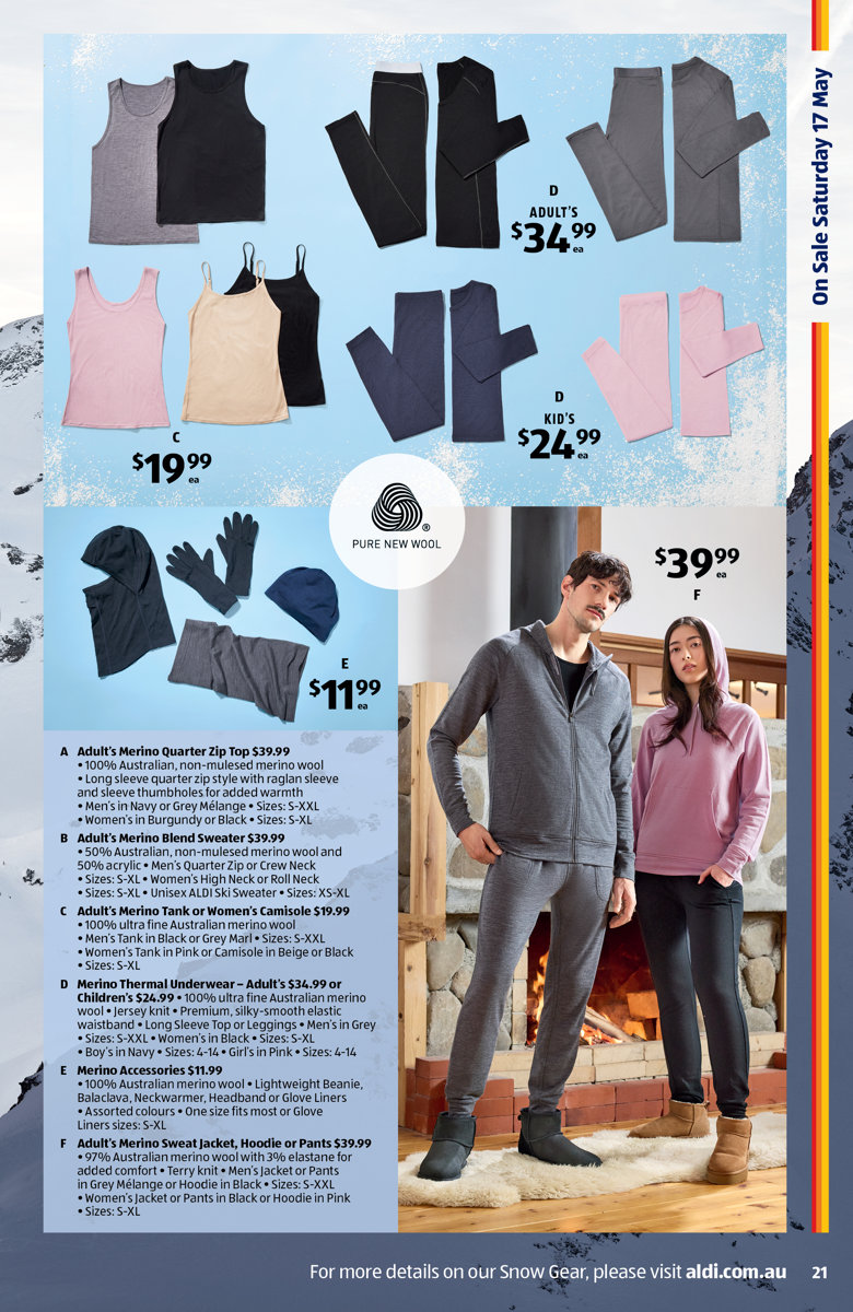 ALDI Catalogue Snow Gear 17 - 20 May 2025 | Catalogue AU
