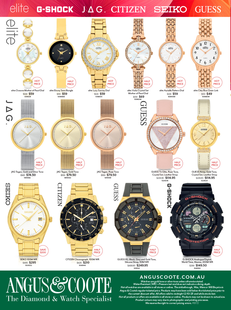 Angus and Coote Catalogue September 7 - October 12, 2025 Jewellery & Watch Sale | Catalogue AU