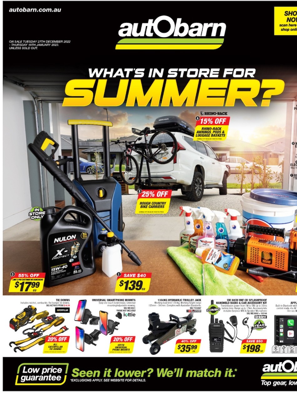 Autobarn Catalogue 27 Dec 2022 - 19 Jan 2023 | Catalogue AU