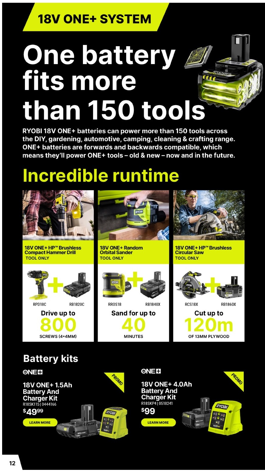 Bunnings Catalogue Ryobi Dec 2023 | Catalogue AU