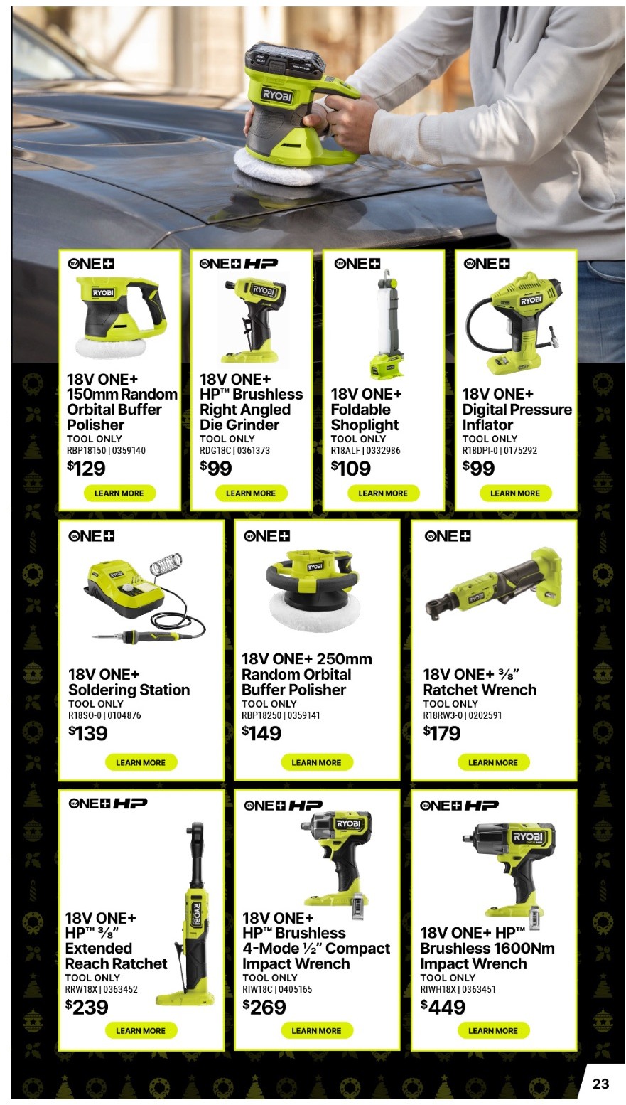 Bunnings Catalogue Ryobi Dec 2023 | Catalogue AU