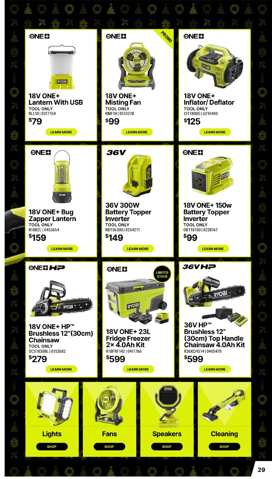 Bunnings Catalogue Ryobi Dec 2023 | Catalogue AU