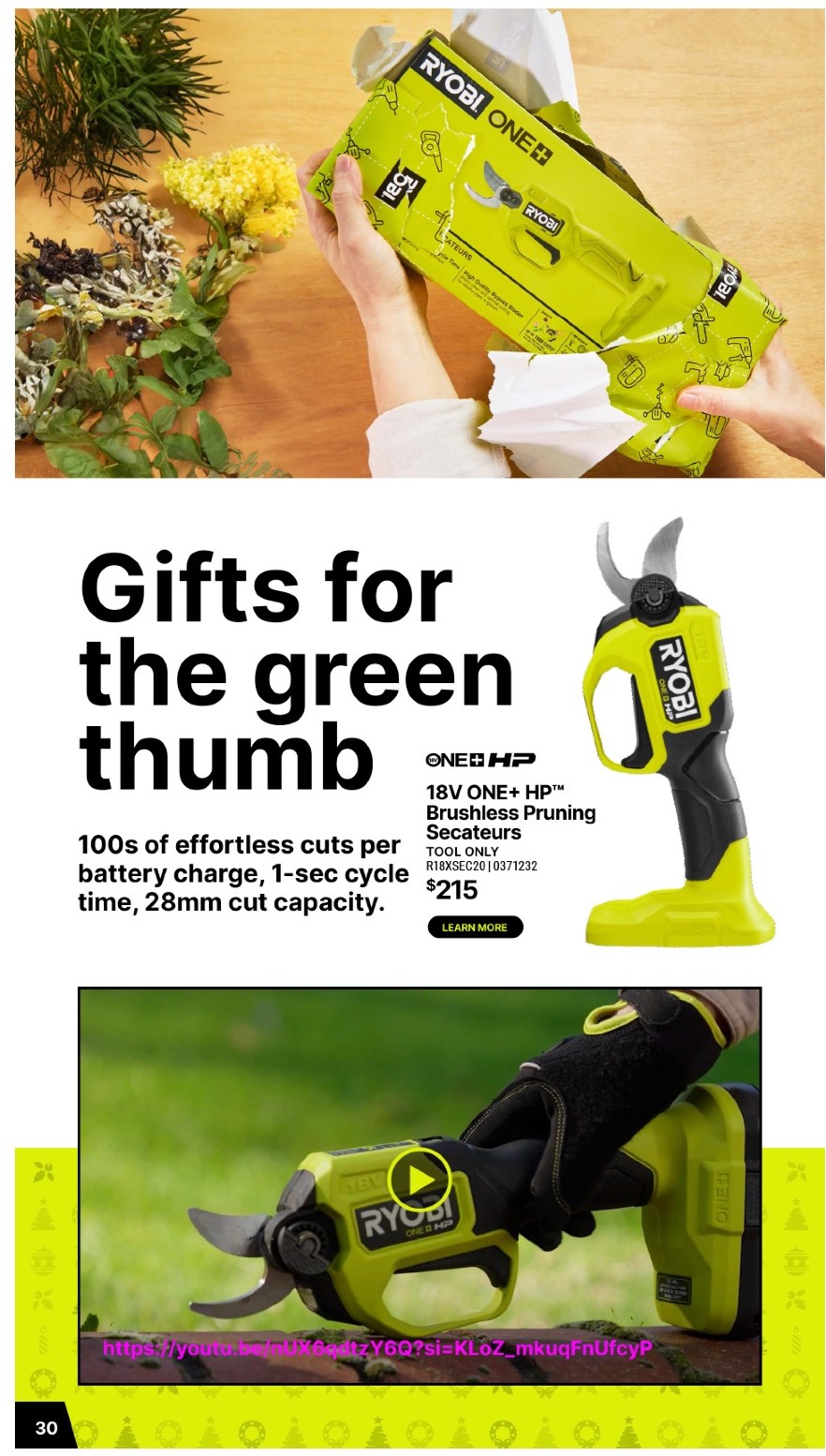 Bunnings Catalogue Ryobi Dec 2023 | Catalogue AU