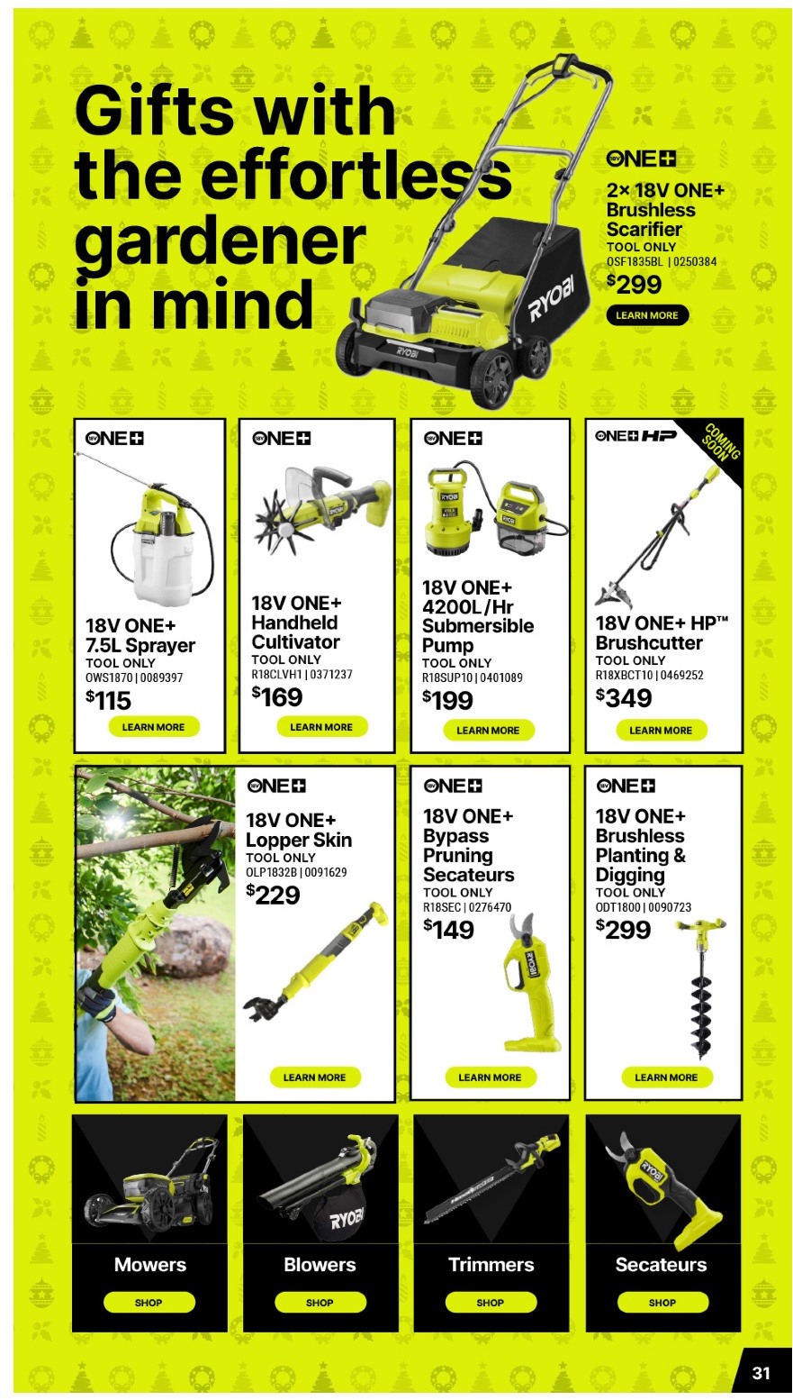 Bunnings Catalogue Ryobi Dec 2023 | Catalogue AU