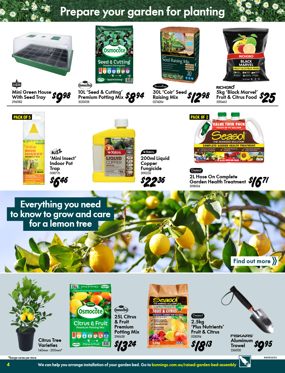 Bunnings Catalogue September 10 - October 5, 2025 Bring on Spring ...