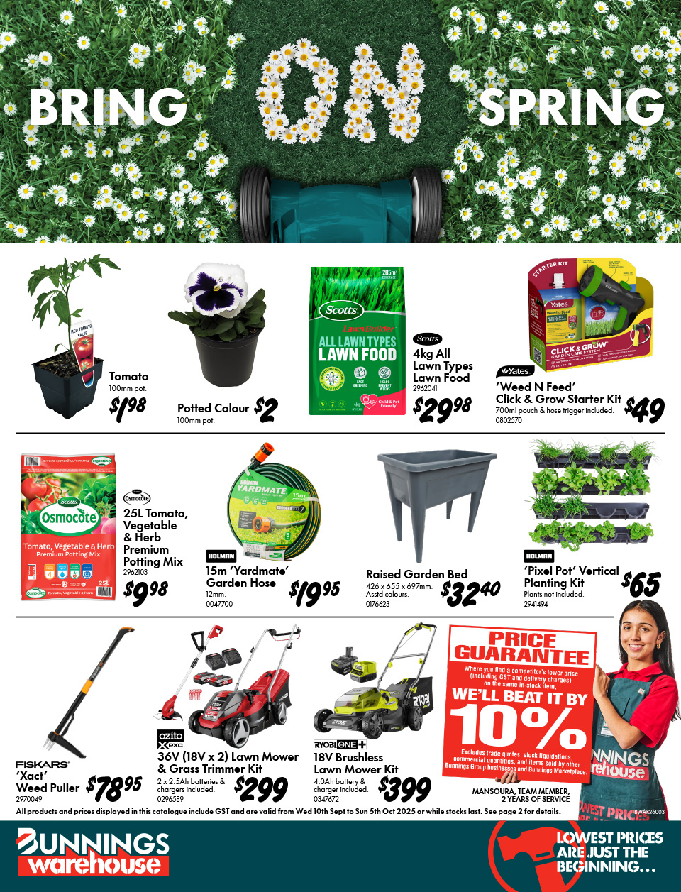Bunnings Catalogue September 9 - October 5, 2025 Bring on Spring ...