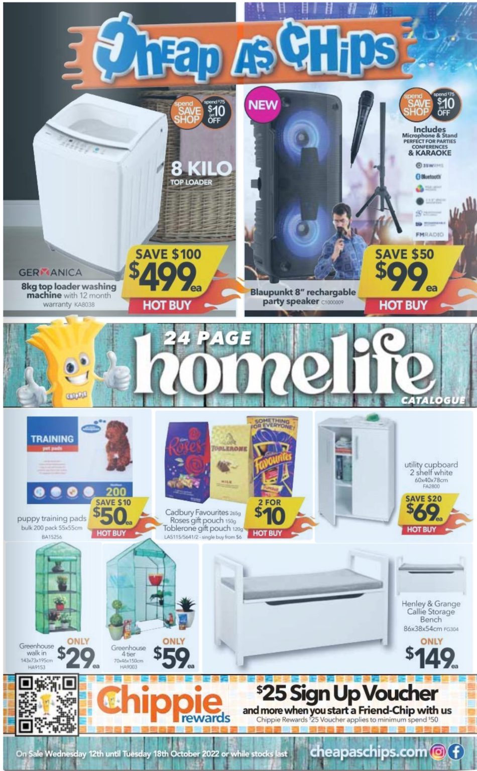 Cheap as Chips Catalogue 12 - 18 Oct 2022 - Catalogue AU