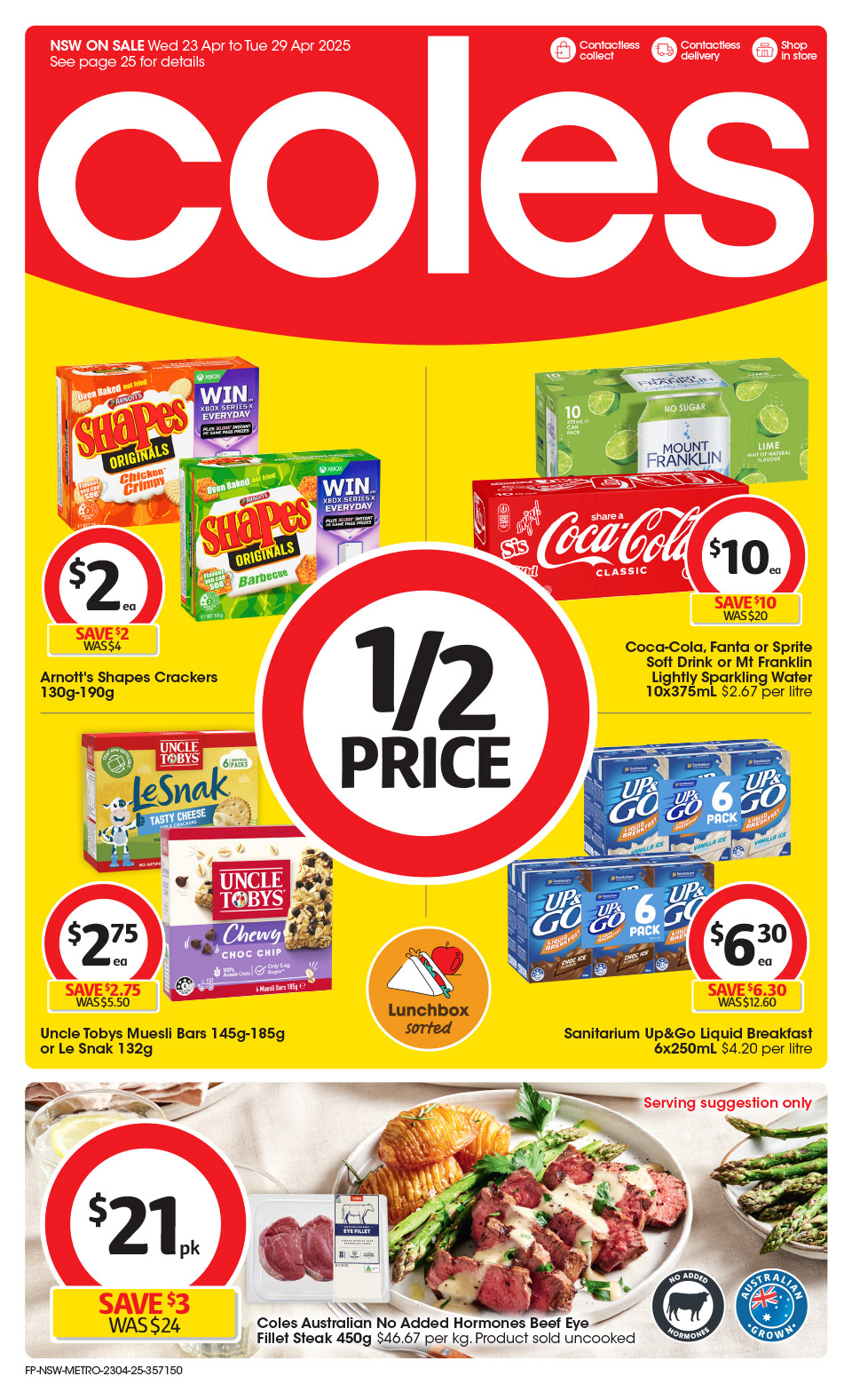 Coles Catalogue April 22 - 29, 2025 NSW METRO | Catalogue AU