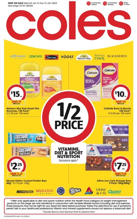 Coles Catalogue Deals 4 - 10 Jan 2023 | Catalogue AU