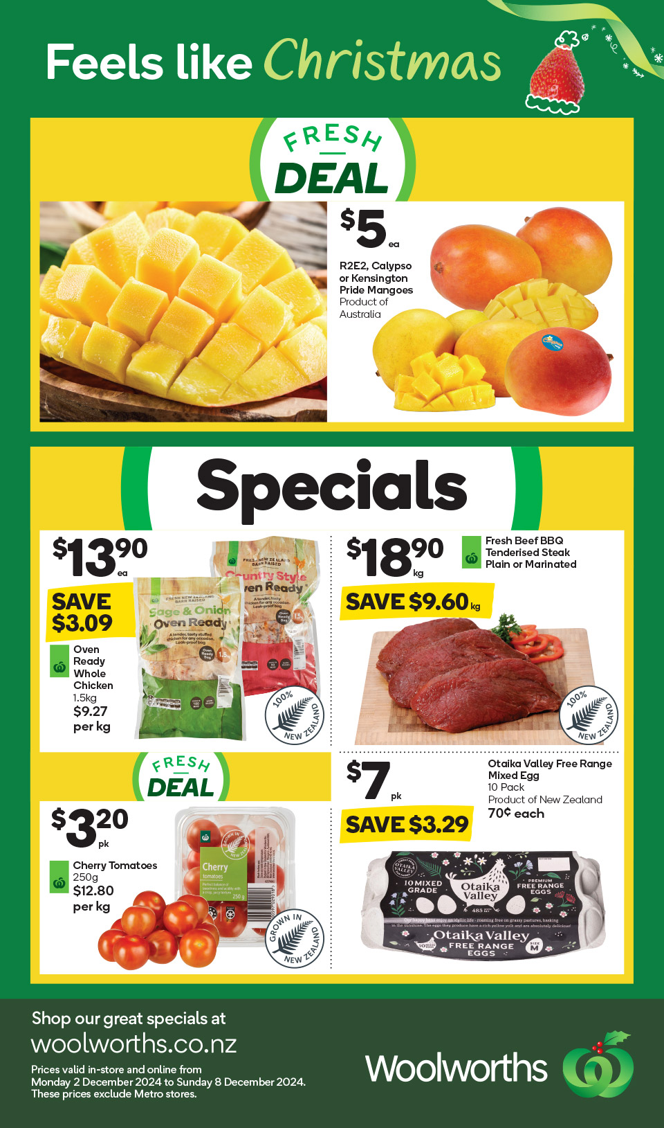 Woolworths Weekly Woolworths Mailer (Countdown) December 1 - 8, 2024 ...