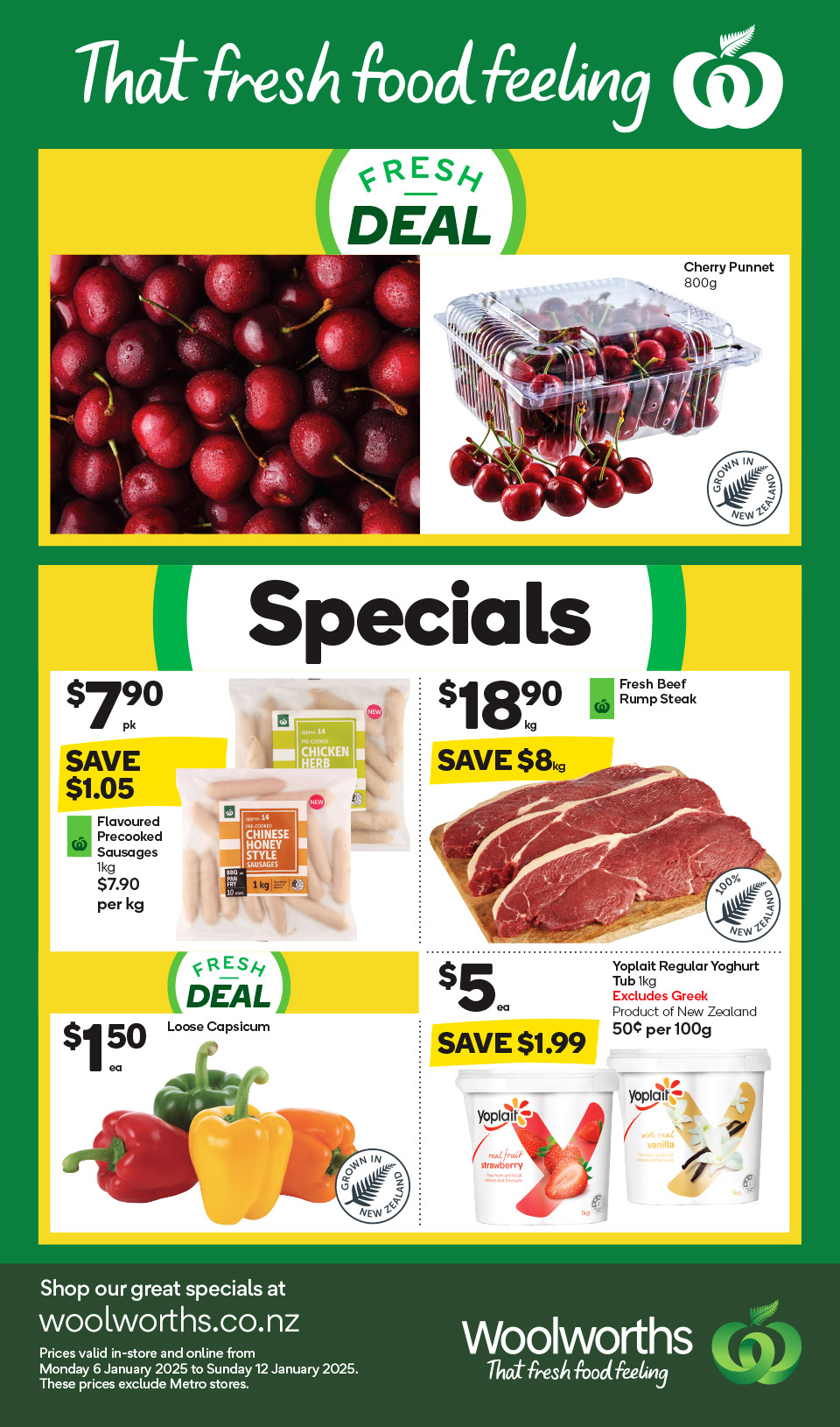 Woolworths Weekly Woolworths Mailer (Countdown) January 5 - 12, 2025 ...