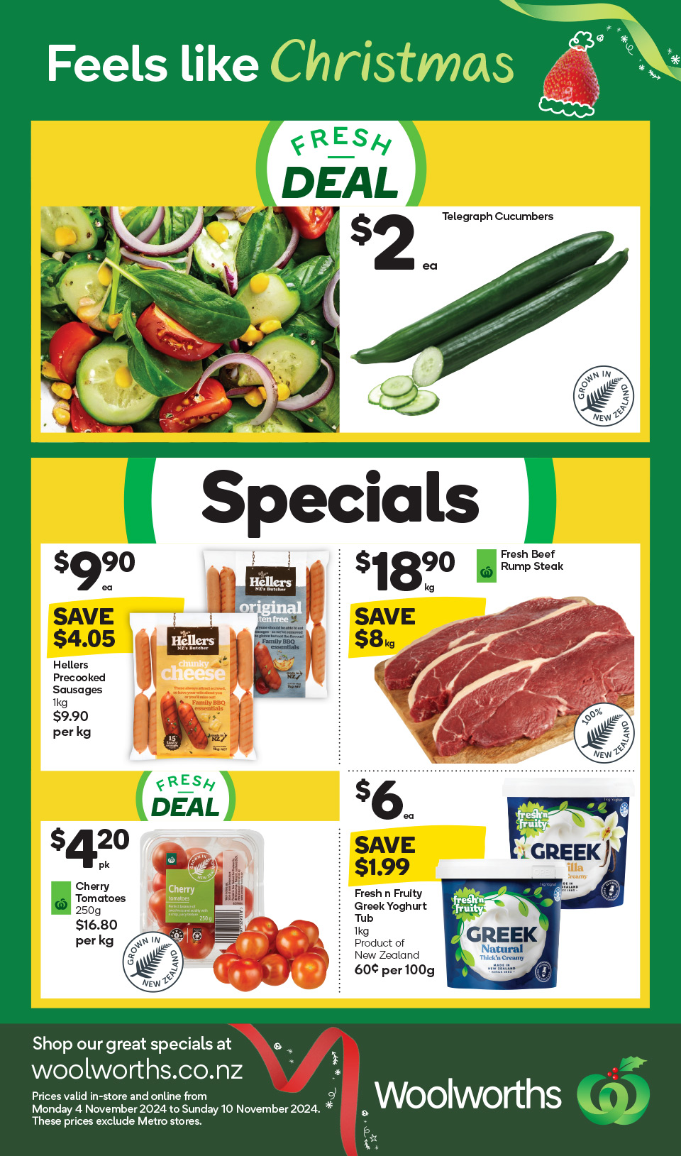 Woolworths Weekly Woolworths Mailer (Countdown) November 3 - 10, 2024 ...