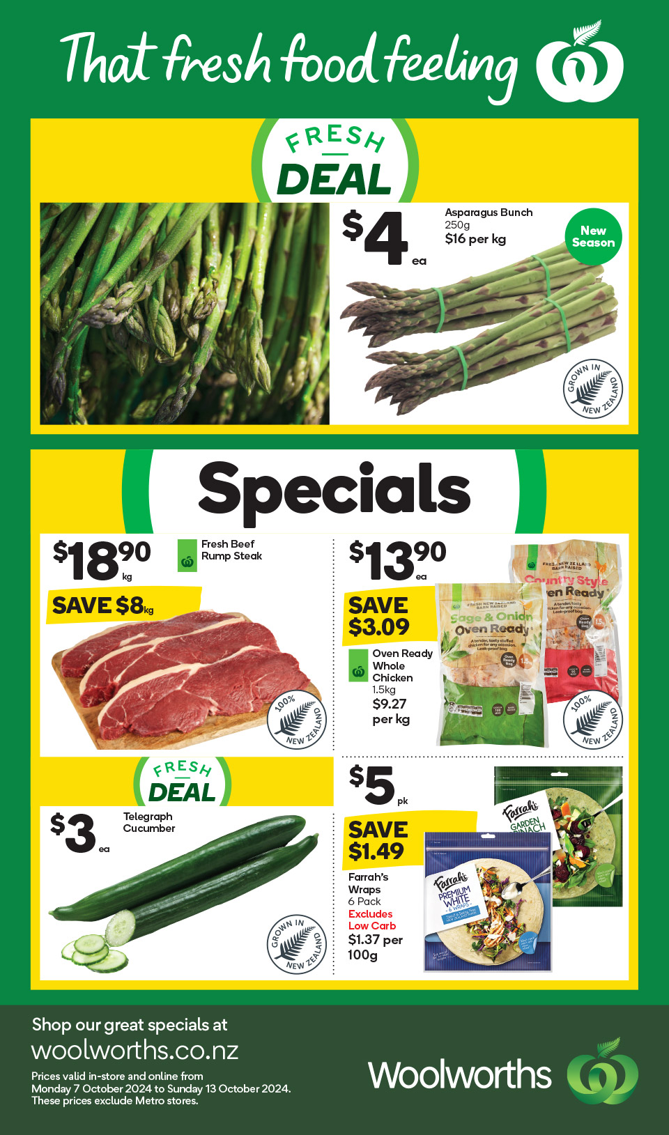 Woolworths Weekly Woolworths Mailer (Countdown) October 6 - 13, 2024 ...