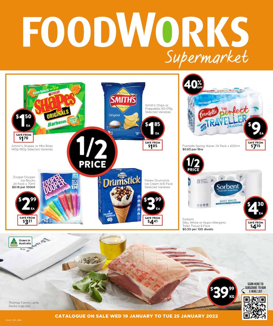 Foodworks Catalogue 19 - 25 Jan 2022 | Catalogue AU