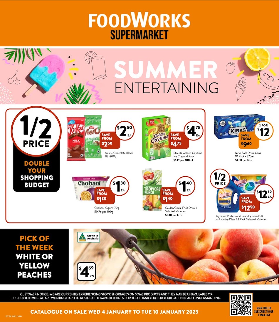 Foodworks Catalogue 4 - 10 Jan 2023 | Catalogue AU