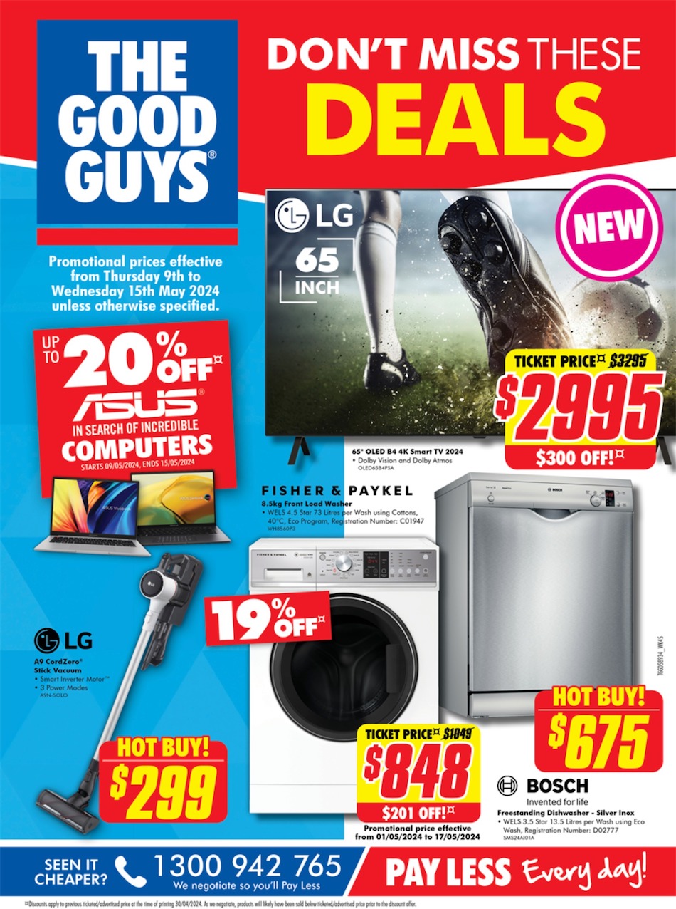 The Good Guys Catalogue 9 - 15 May 2024 | Catalogue AU