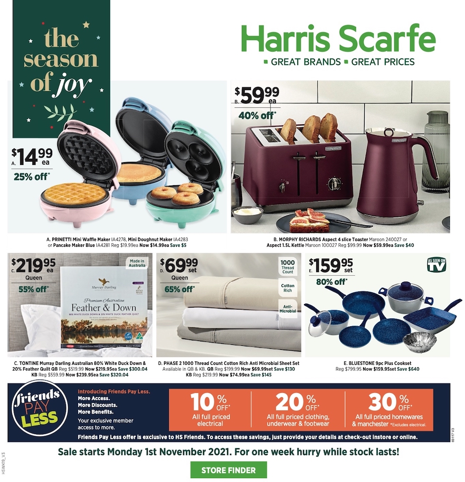 Harris Scarfe Catalogue Christmas 1 Nov 2021 | Catalogue AU
