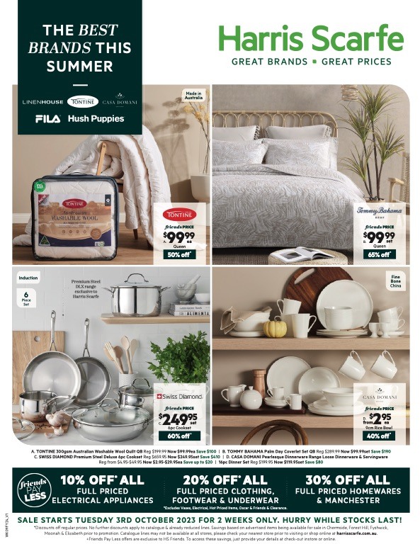 Harris Scarfe Catalogue 3 - 15 Oct 2023 | Catalogue AU