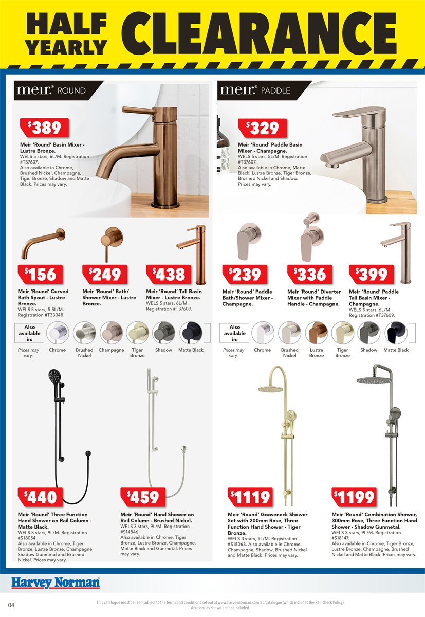 Harvey Norman Catalogue Bathroom Clearance December 25, 2025 - February ...