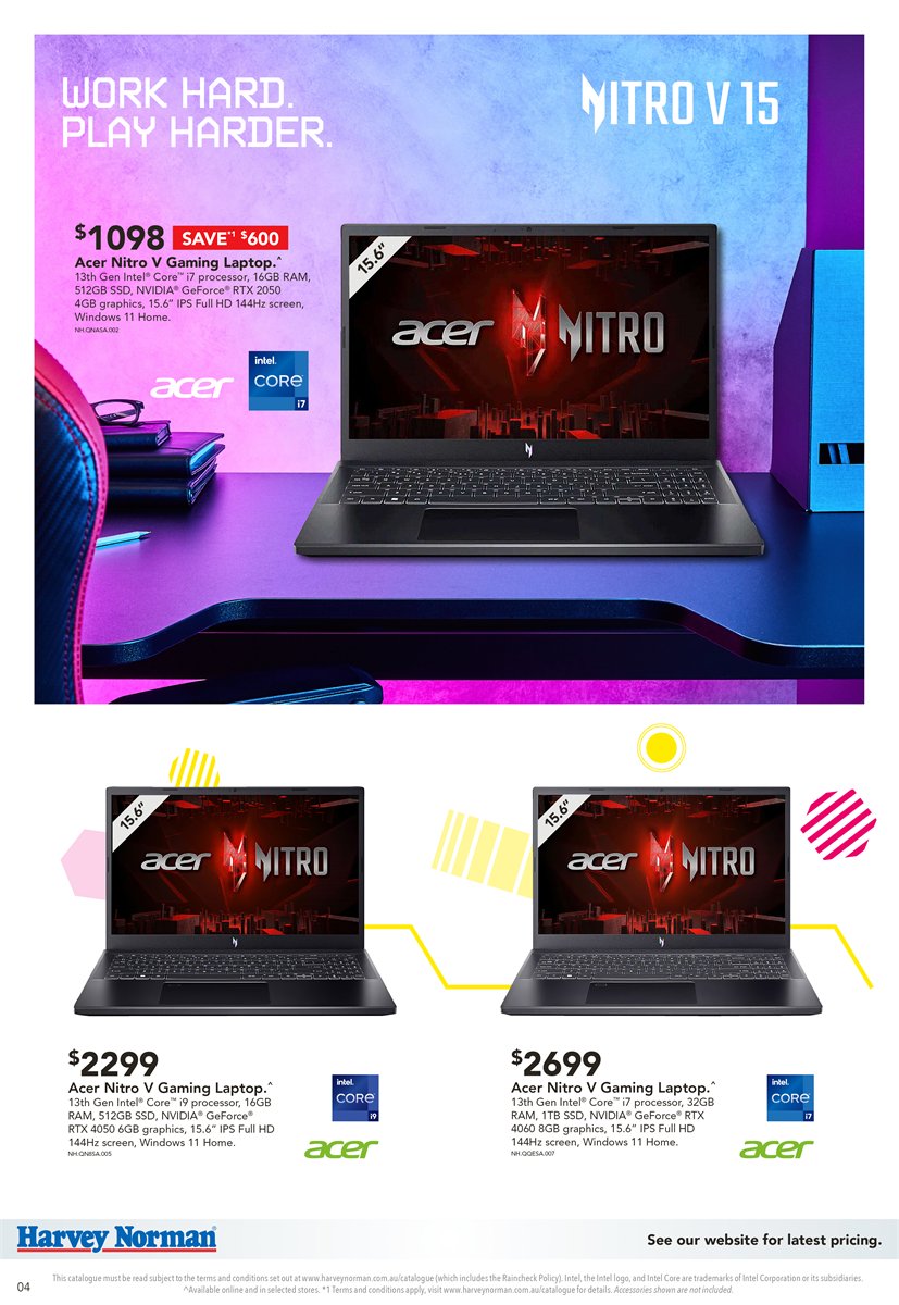 Harvey Norman Catalogue Computers ‘Latest & Greatest” Digital March 13 ...