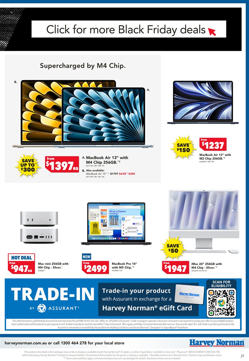 Harvey Norman Catalogue Computers & Tech Black Friday Deals November 19 ...
