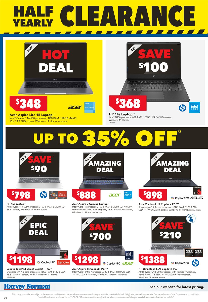Harvey Norman Catalogue Computers & Tech Clearance Digital January 2 ...