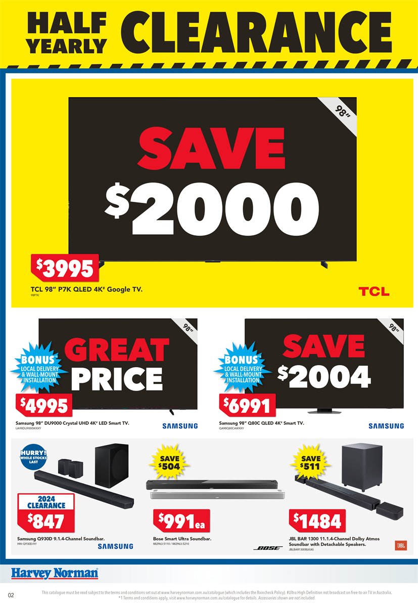 Harvey Norman Catalogue Electrical Clearance May 29 - June 4, 2025 ...