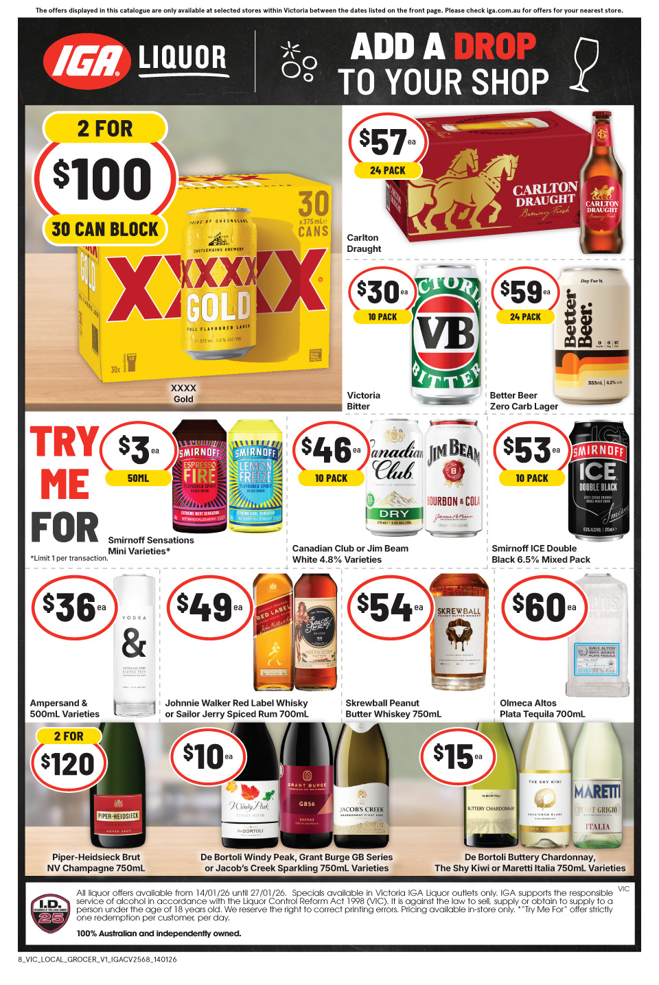 IGA Catalogue January 14 - 20, 2026 VIC Local Grocer | Catalogue AU