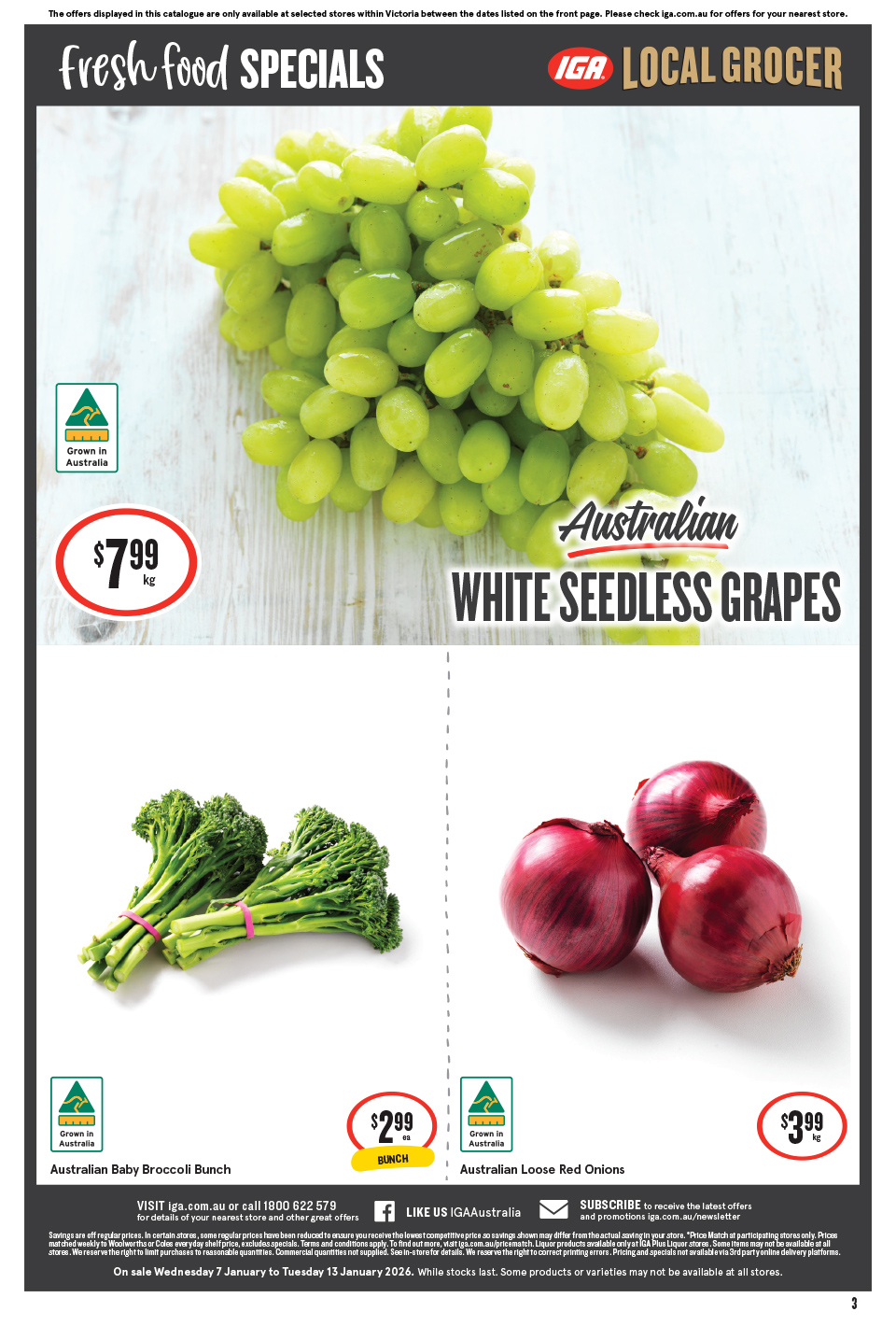 IGA Catalogue January 7 - 13, 2026 VIC Local Grocer | Catalogue AU