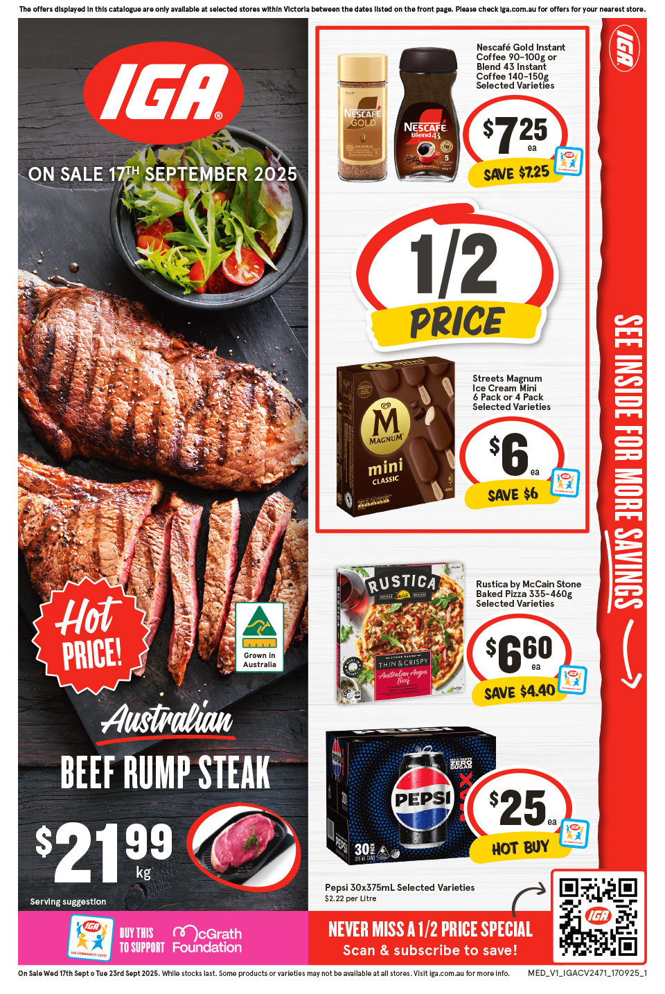IGA Catalogue September 16 - 23, 2025 VIC Medium | Catalogue AU
