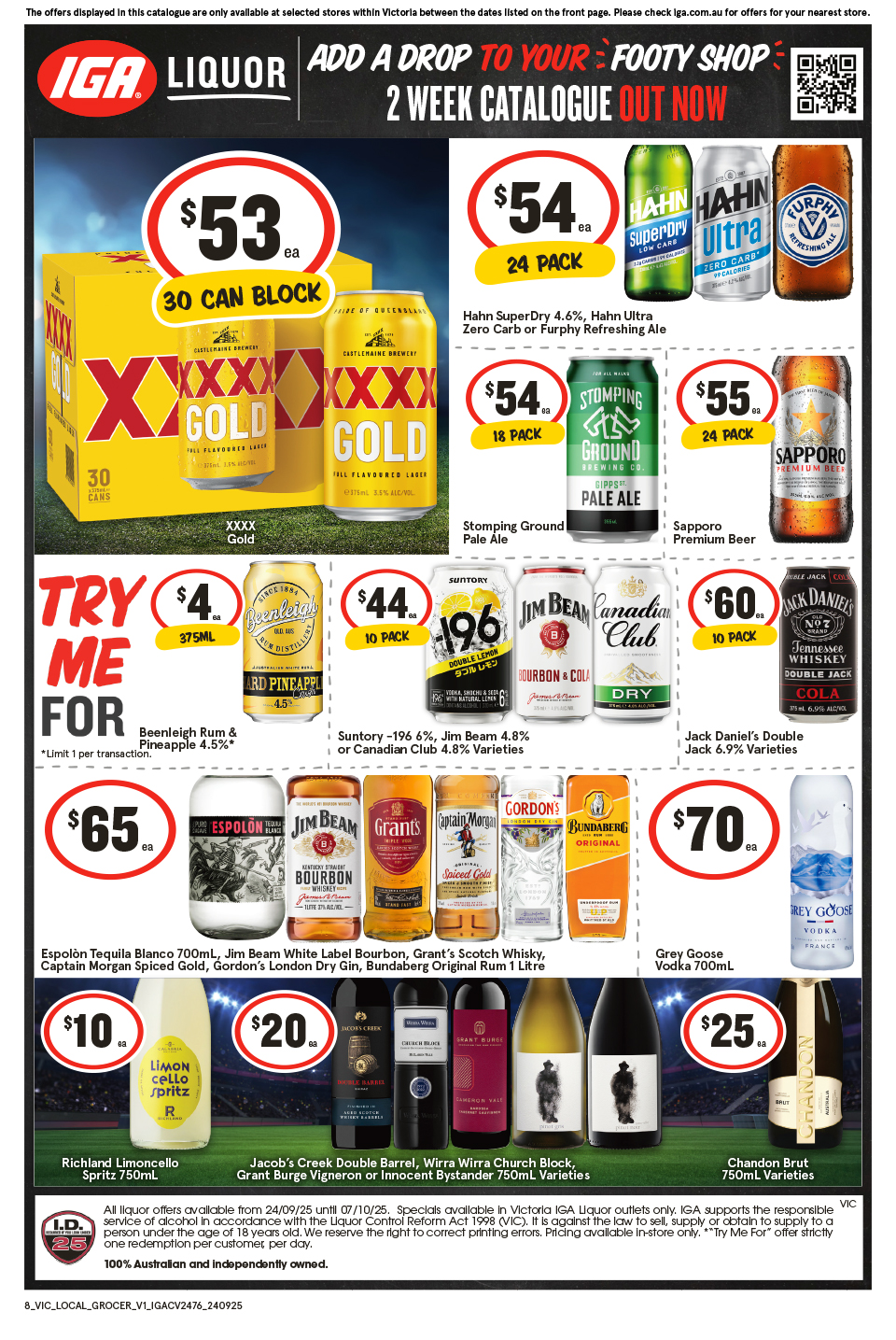 IGA Catalogue September 24 - 30, 2025 VIC Local Grocer | Catalogue AU