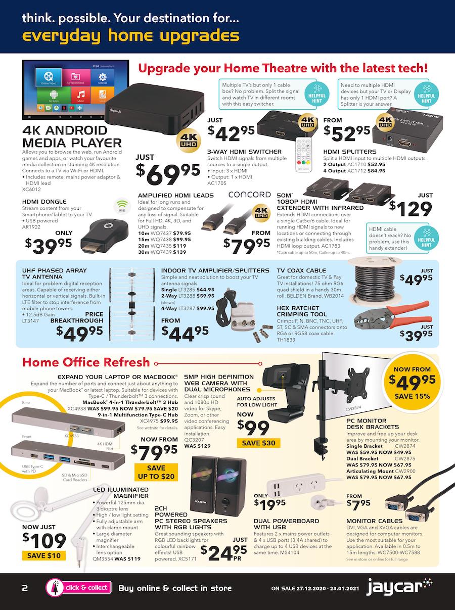 Jaycar Catalogue 27 Dec 2020 - 23 Jan 2021 | Catalogue AU