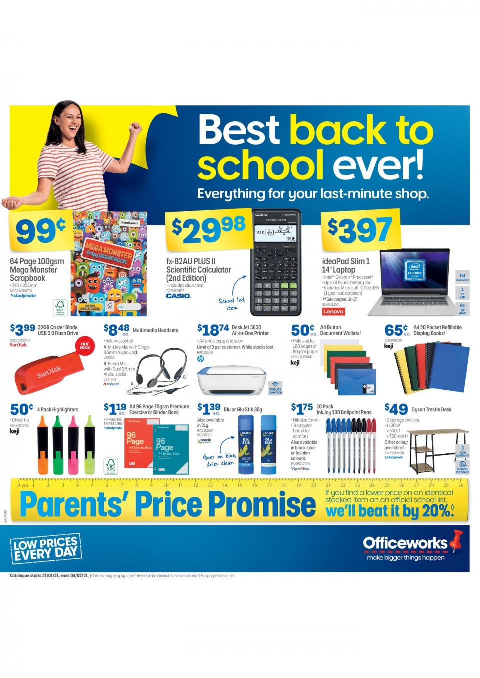Officeworks Catalogue 21 Jan - 4 Feb 2021 | Catalogue AU