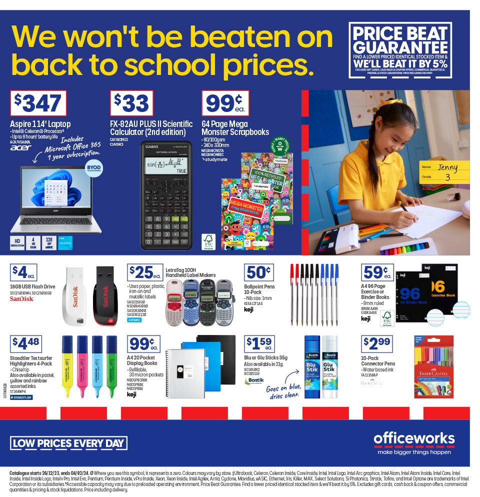 Officeworks Catalogue 26 Dec - 4 Feb | Catalogue AU