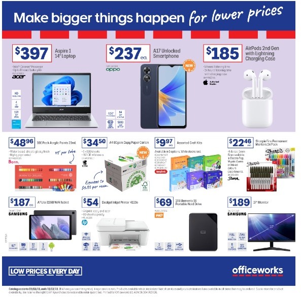 Officeworks Catalogue 5 - 15 Mar 2023 | Catalogue AU