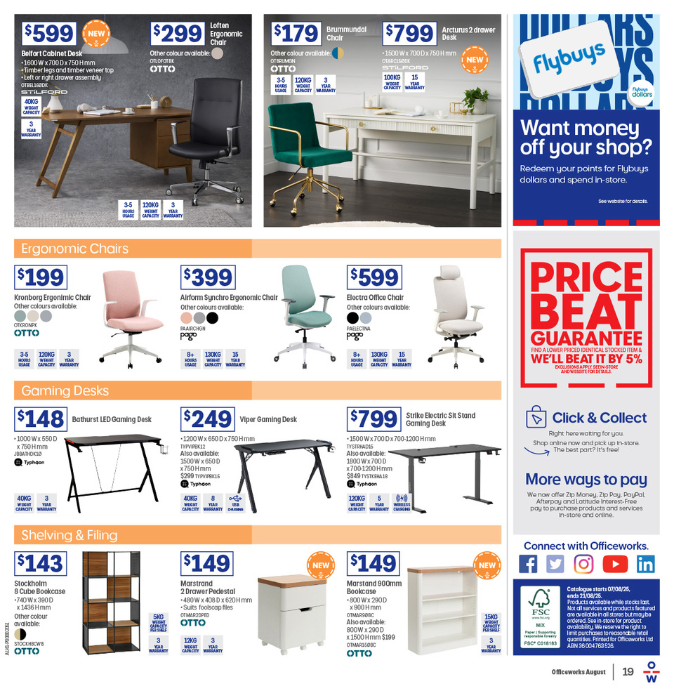 Officeworks Catalogue August 6 - 20, 2025 We Won't be Beaten on Price ...