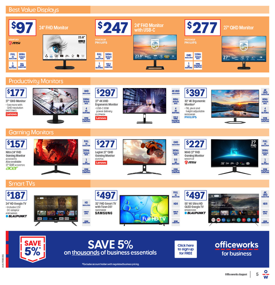 Officeworks Catalogue August 6 - 20, 2025 We Won't be Beaten on Price ...