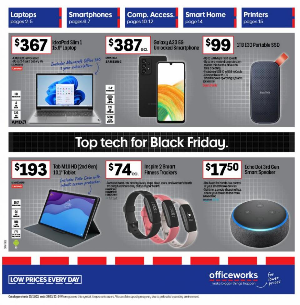 Officeworks Catalogue Black Friday 21 Nov - 28 Dec 2022 | Catalogue AU