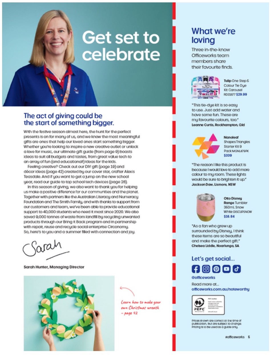 Officeworks Catalogue Christmas Magazine 2023 | Catalogue AU