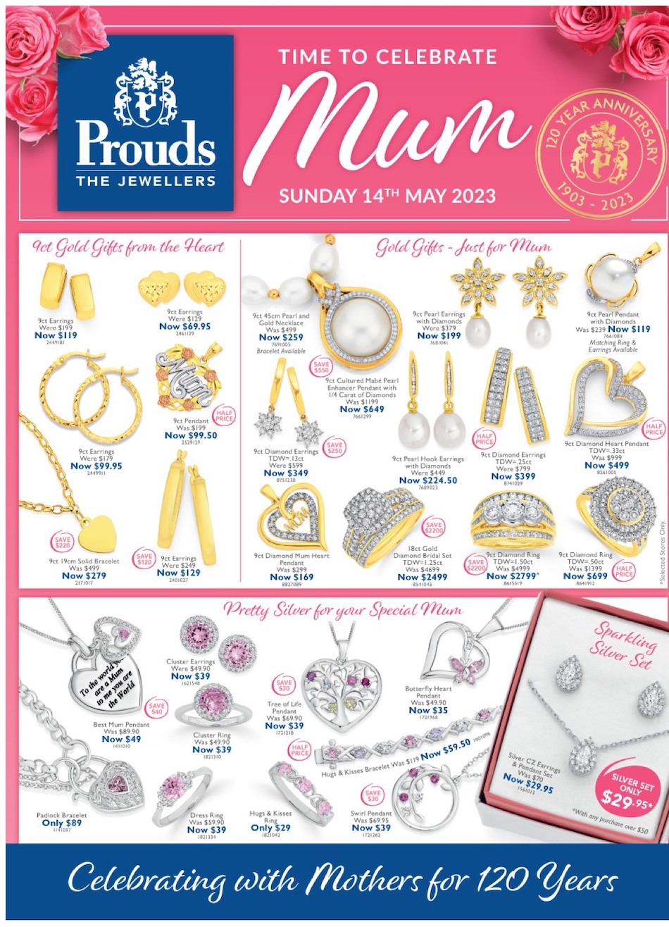 Prouds Catalogue Mother's Day 2023 | Catalogue AU
