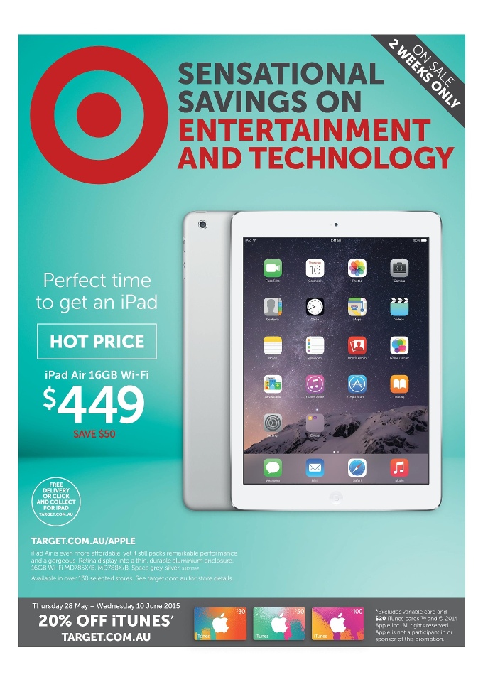 Target Catalogue Electronics and Entertainment 28 May 2015 - Catalogue AU