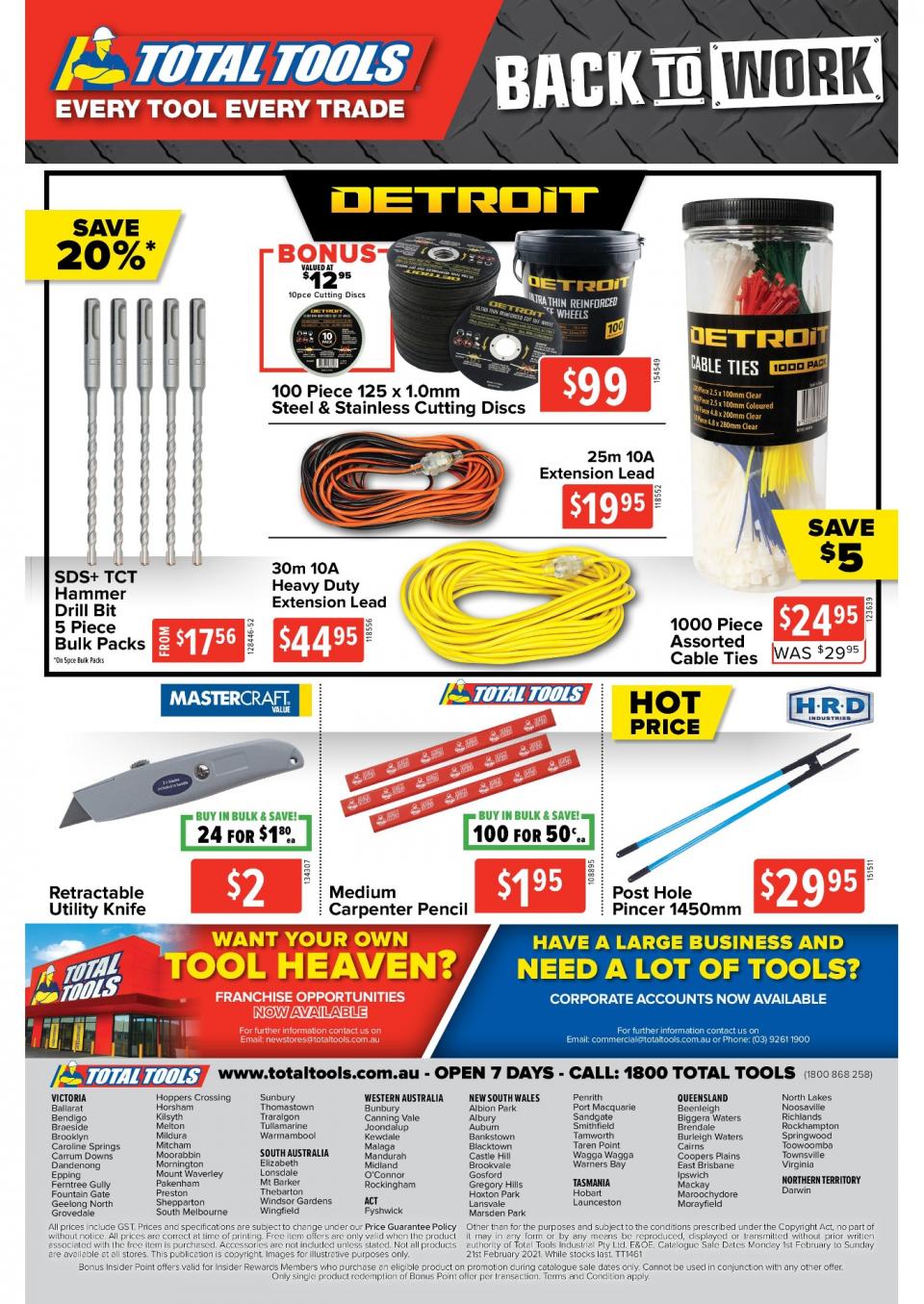 Total Tools Catalogue 1 - 21 Feb 2021 | Catalogue AU